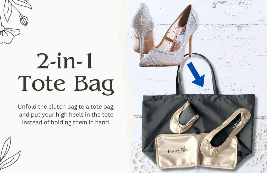 Women's Best Foldable Flats Portable Flats Shoes with Expandable Tote ...